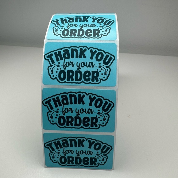 Handmade | Office | Thank You For Your Order Stickers For Small ...